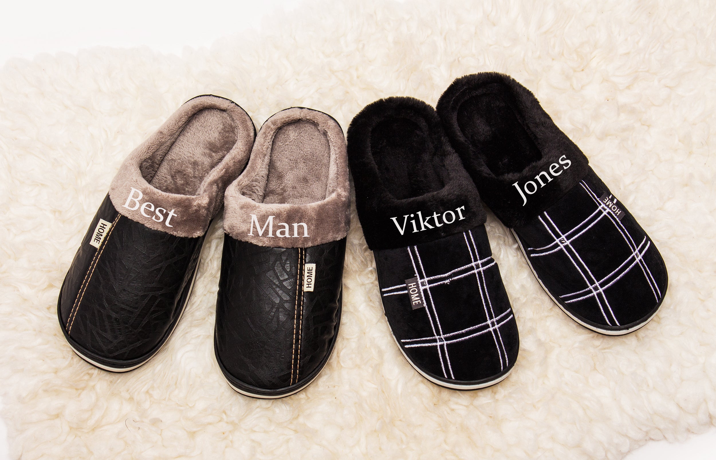Custom Men’s High Quality Slippers – Sunny Boutique Miami