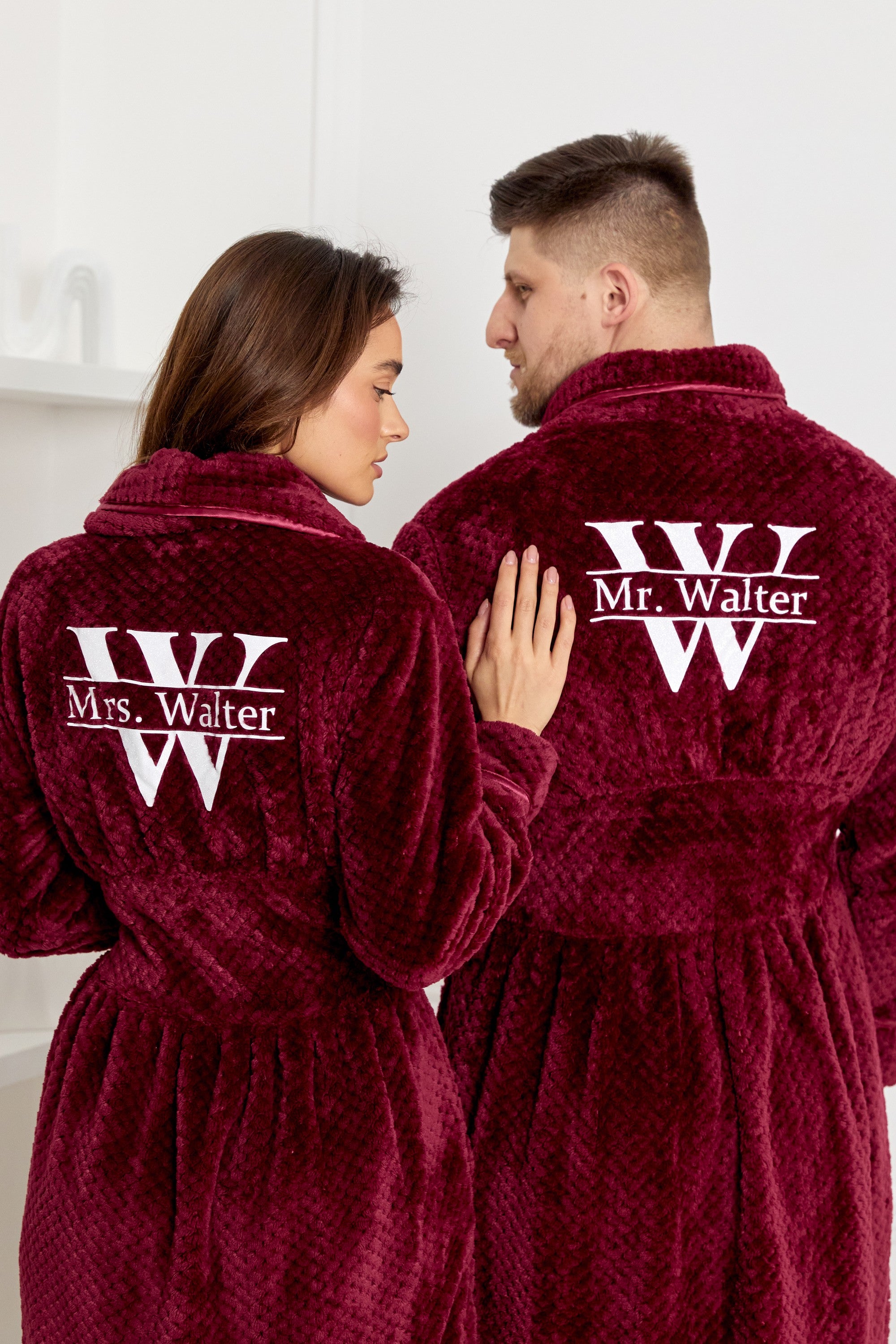 Personalized Luxury Spa Bathrobes for a Couple-Valentine's Day Gift ...