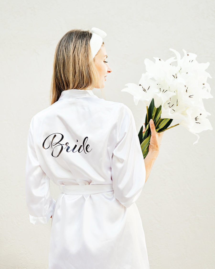 Custom Bridesmaid Satin Robes – Sunny Boutique Miami