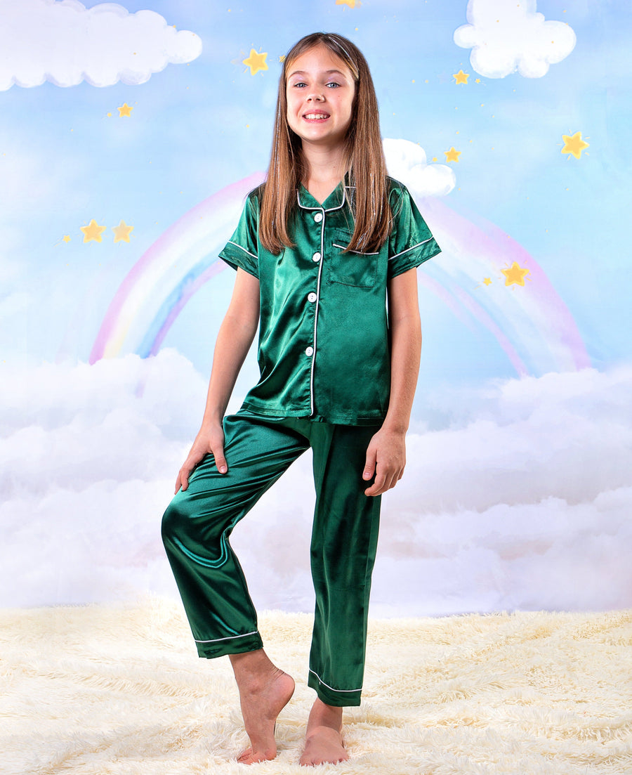 Kids Unisex Satin Customized Pajama Sets – Sunny Boutique Miami