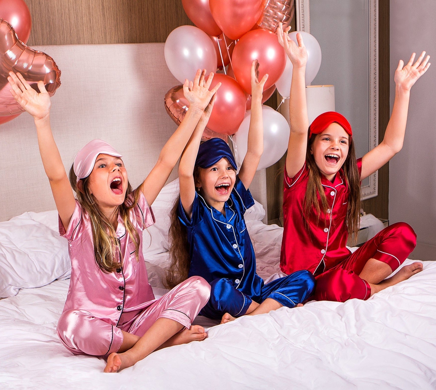 Kids Personalized Sleepover Satin Pjs – Sunny Boutique Miami